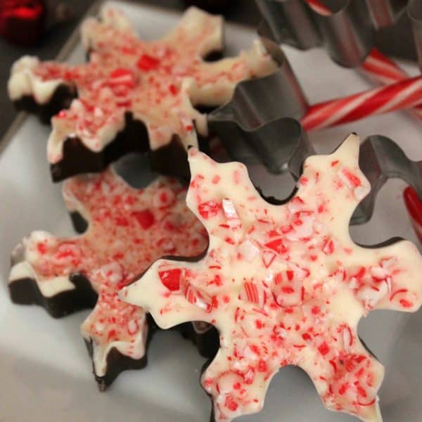 Snowflake Peppermint Bark - Dash of Sanity