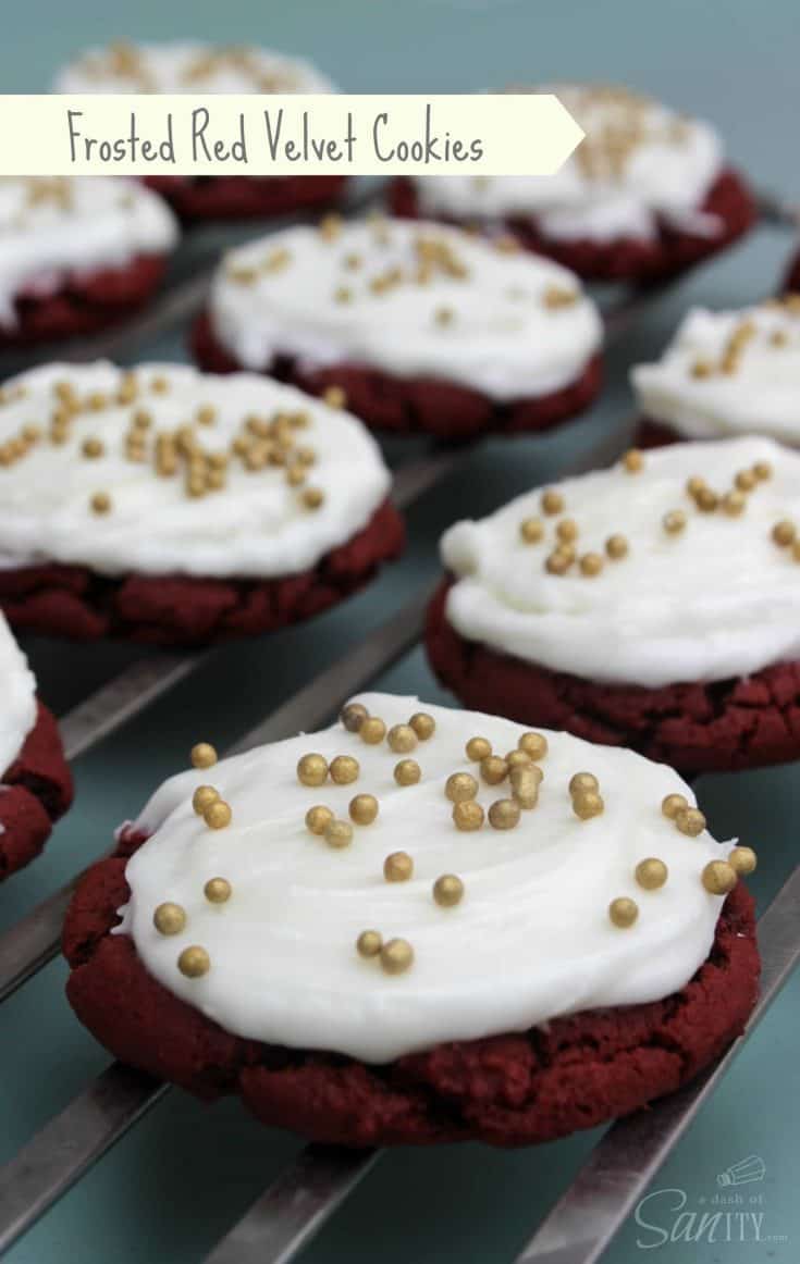 Red Velvet Cookies - Dash of Sanity