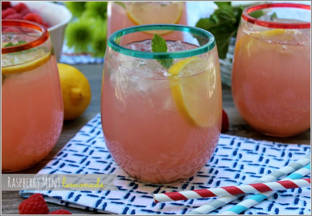 Raspberry Mint Lemonade - A Dash of Sanity