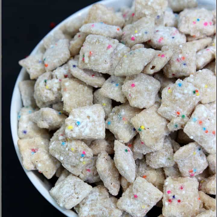 White Cake & Sprinkles Muddy Buddies