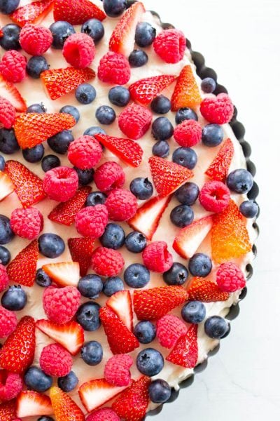 Simple No Bake Fruit Tart