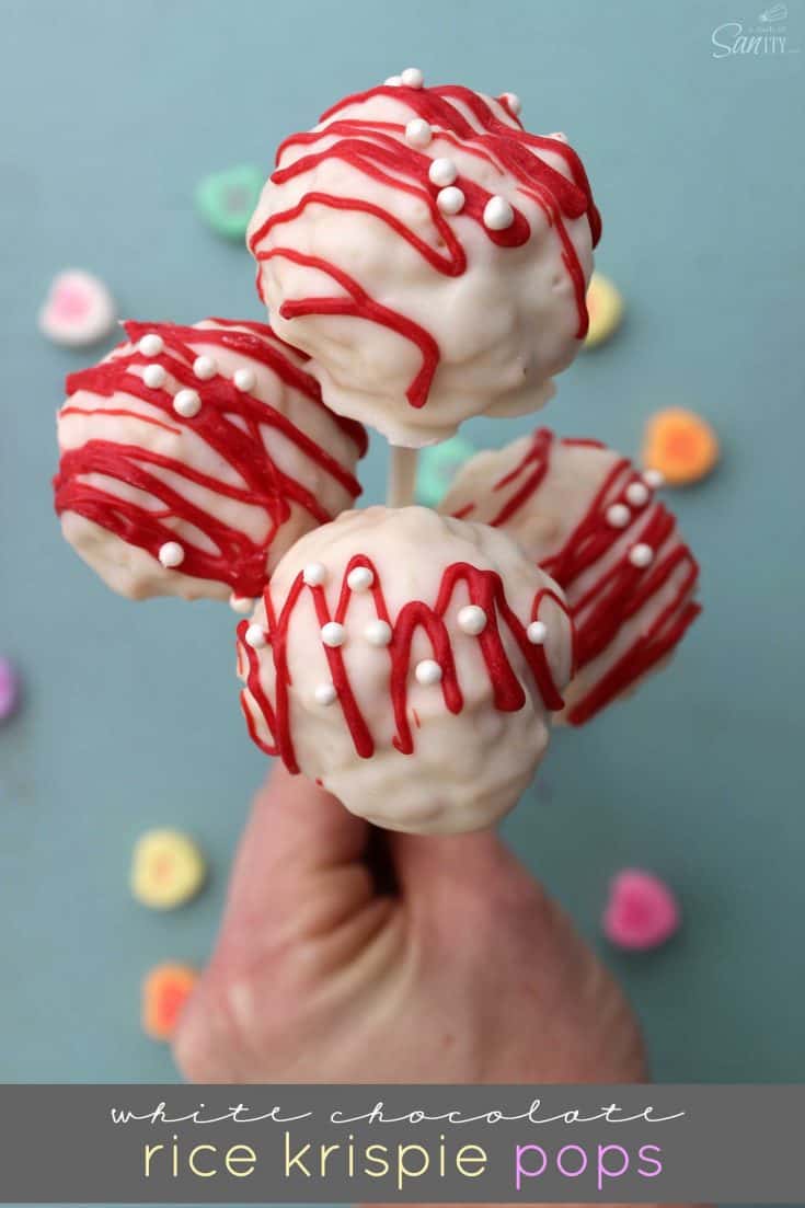 White Chocolate Rice Krispies Pops