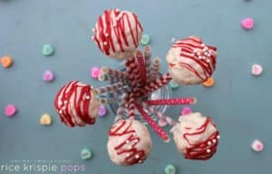 White Chocolate Rice Krispies Pops
