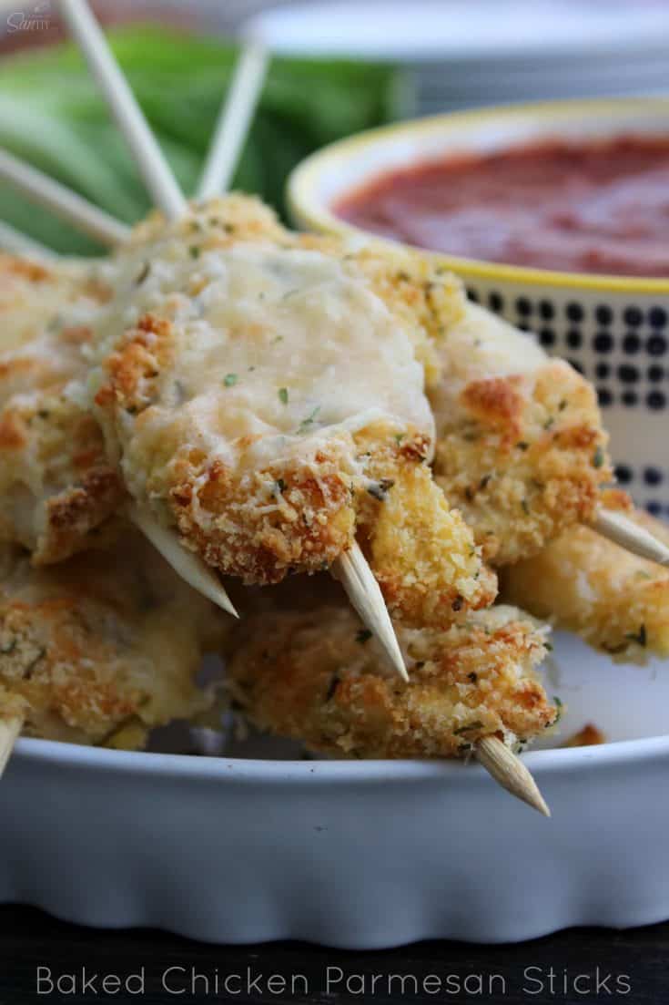 Baked Chicken Parmesan Sticks