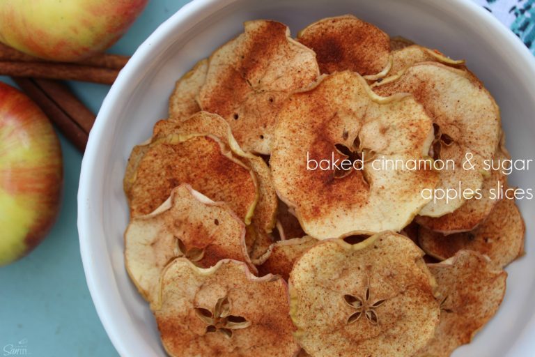 Baked Cinnamon Sugar Apple Slices