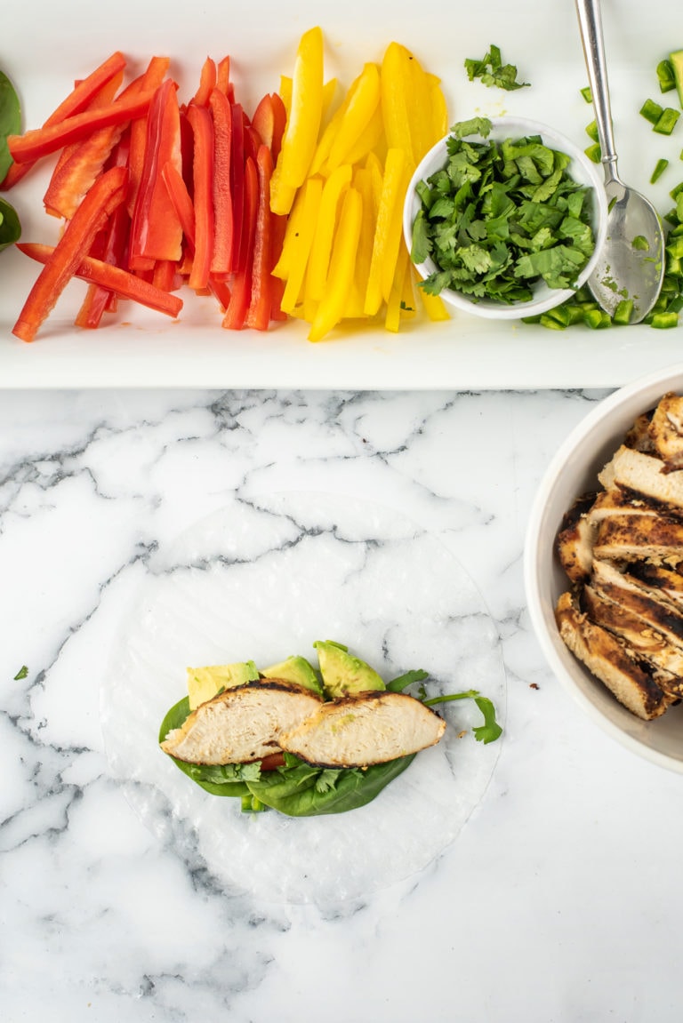 Fresh Mexican Spring Rolls
