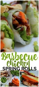 Barbecue Chicken Spring Rolls