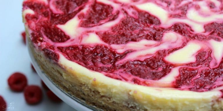 Fresh Raspberry Cheesecake - A Dash of Sanity