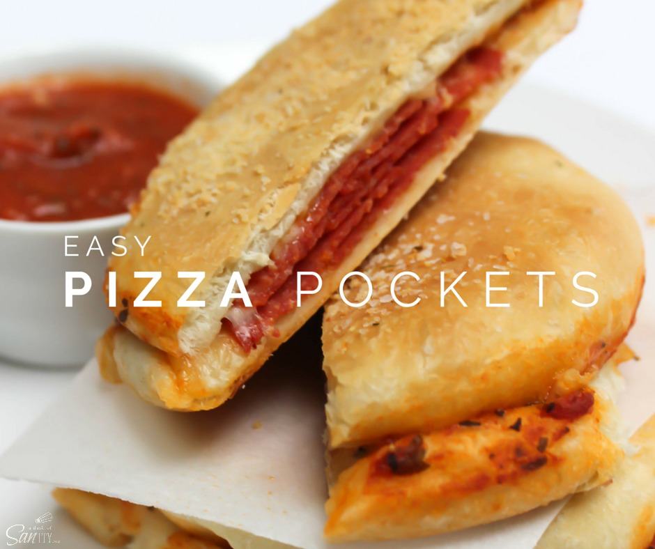 Easy Pizza Pockets - Dash of Sanity
