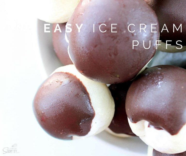 Easy Ice Cream Puffs