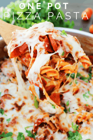 One Pot Pizza Pasta - Dash of Sanity