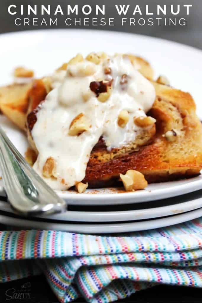 Cinnamon Walnut Cream Cheese Frosting - Dash of Sanity