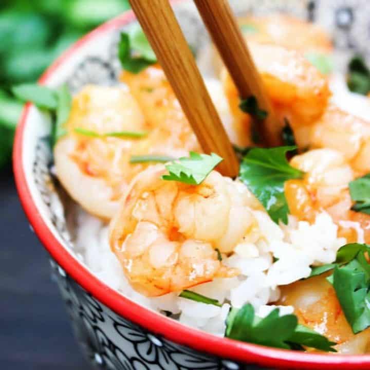 Coconut Lime Shrimp - Dash of Sanity