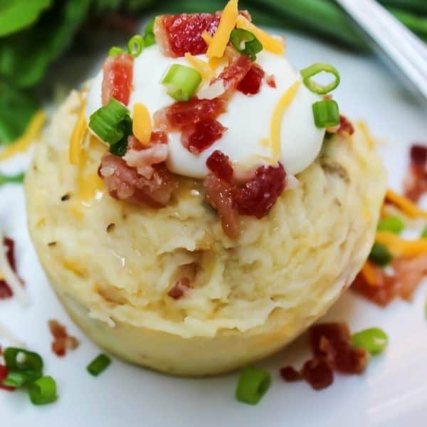 Loaded Mashed Potato Cups - Dash of Sanity