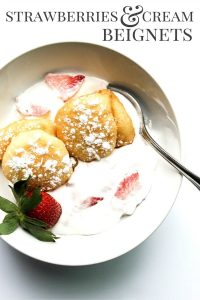 Strawberries & Cream Beignets - Dash of Sanity