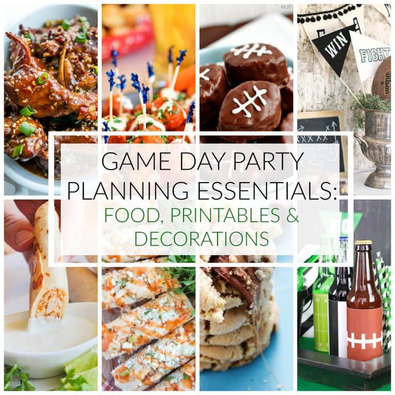 Game Day Party Planning Essentials: Food, Printables, & Decorations ...