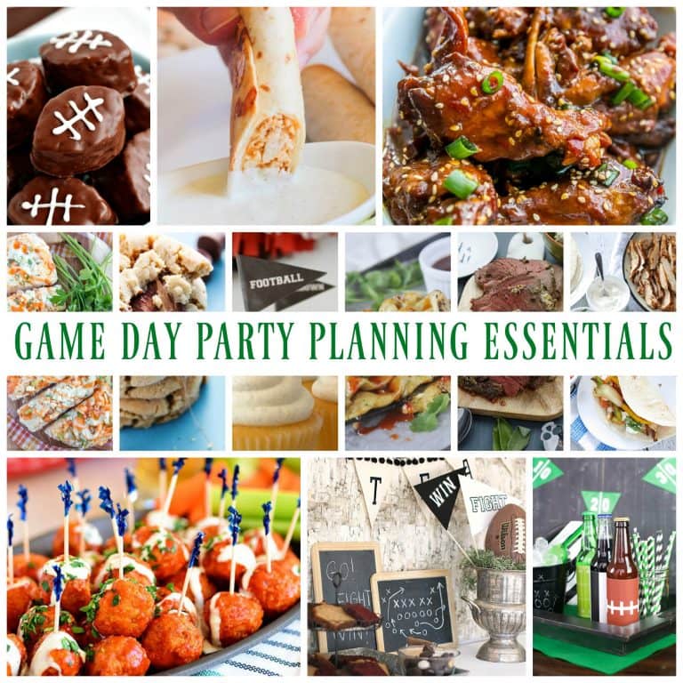 Game Day Party Planning Essentials: Food, Printables, & Decorations ...