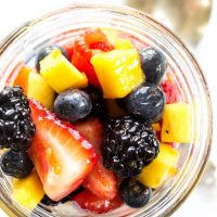 Mango Berry Fruit Salad - A Dash of Sanity