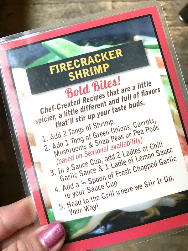 FIRECRACKER SHRIMP - RECIPE CARD - Dash of Sanity