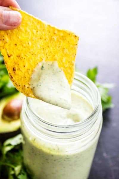 Cilantro Avocado Ranch Dressing - Dash of Sanity