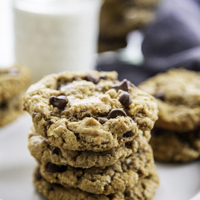 Peanut Butter Oatmeal Chocolate Chip Cookies - Dash of Sanity
