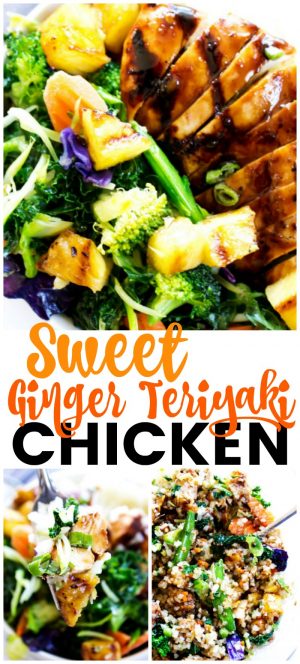 Sweet Ginger Teriyaki Chicken Bowls - Dash of Sanity