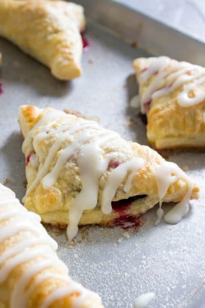 Chocolate Raspberry Turnovers - Dash of Sanity