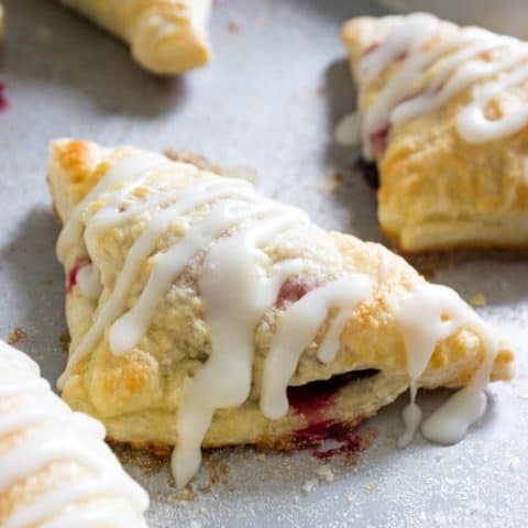 Chocolate Raspberry Turnovers - Dash of Sanity