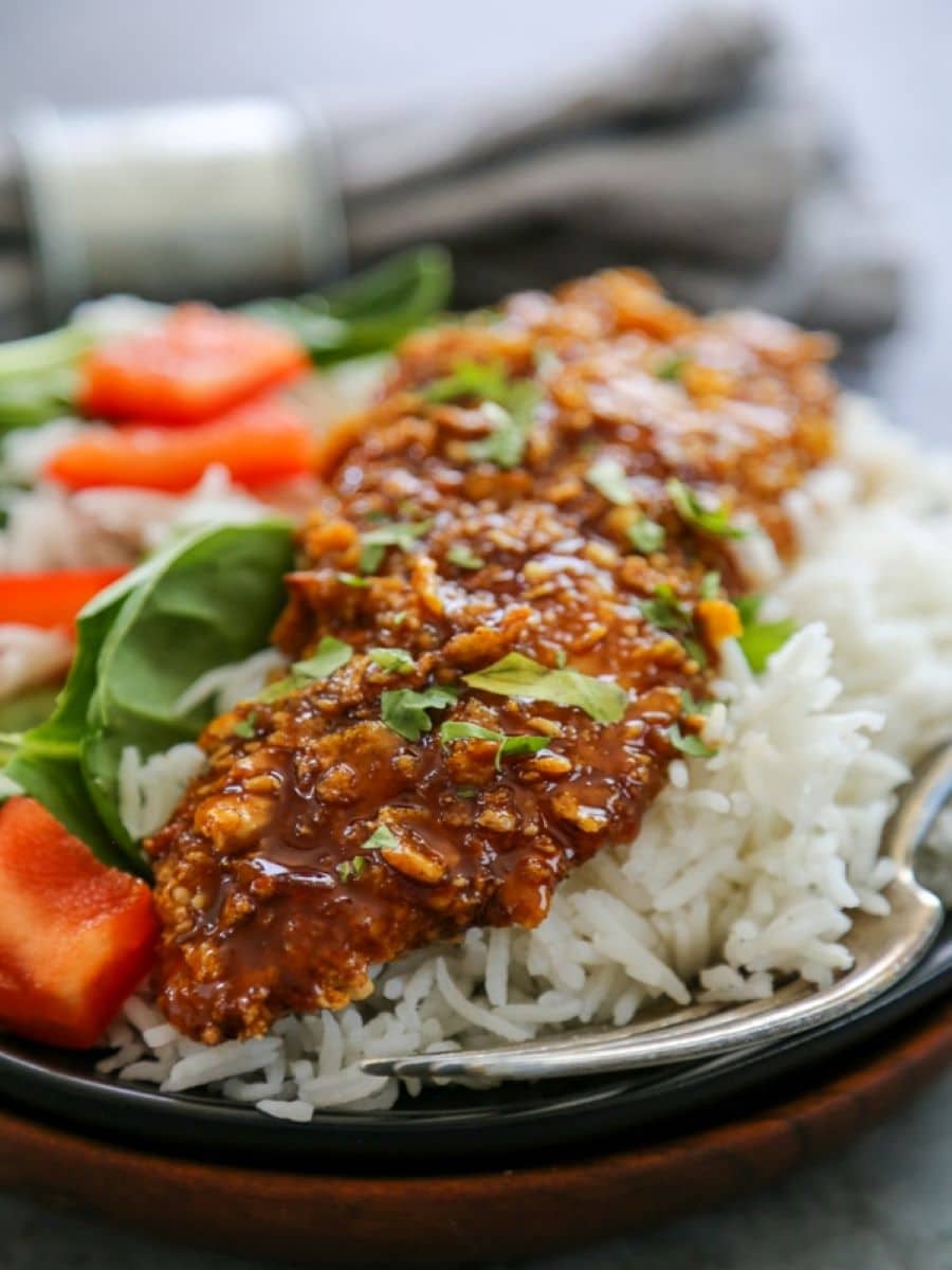 How to Make Oven-Fried Cashew Chicken - Dash of Sanity