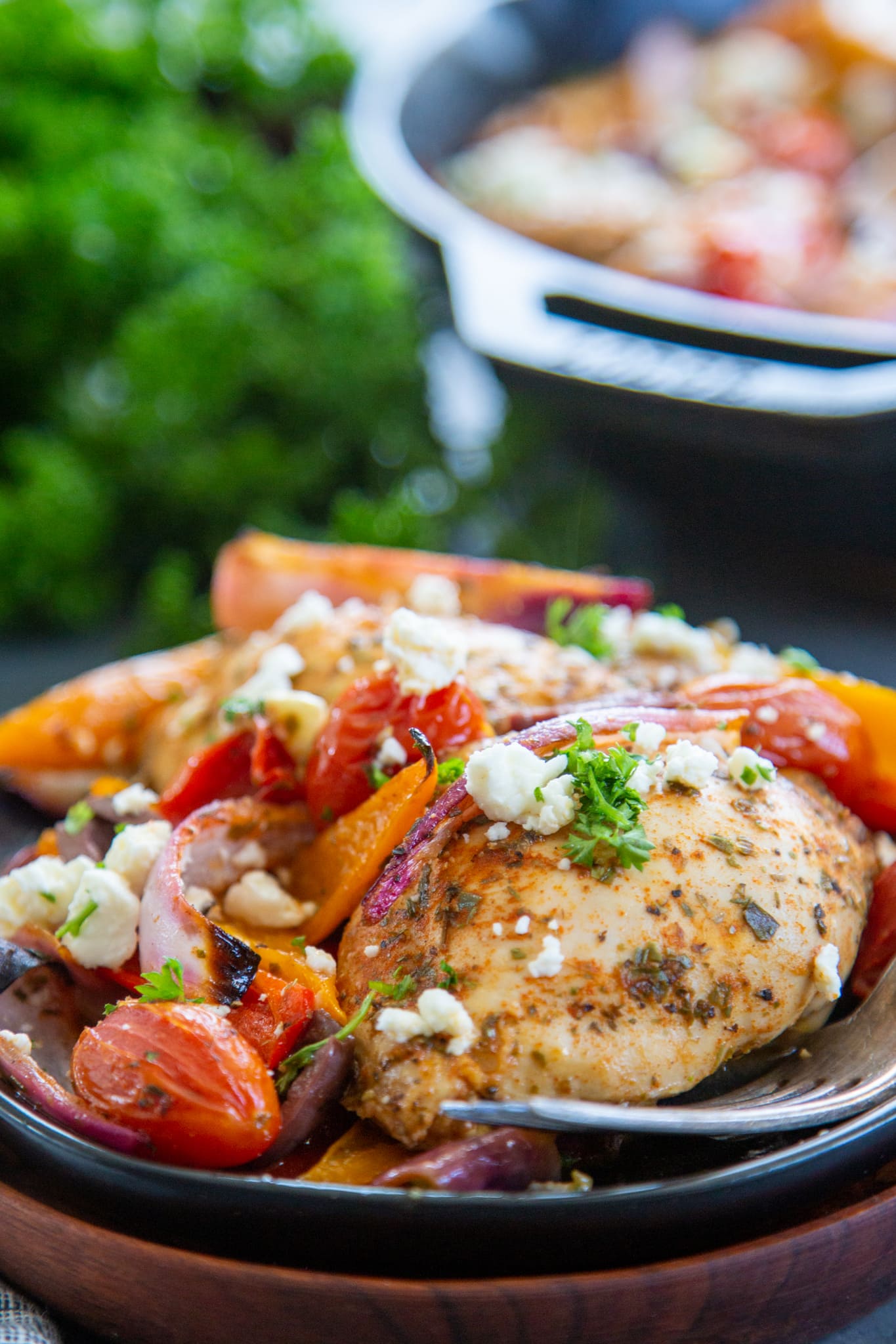 Skillet Mediterranean Chicken - Dash of Sanity