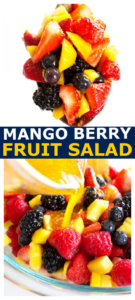 Mango Berry Fruit Salad - Dash of Sanity