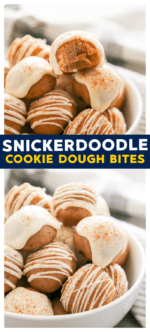 Snickerdoodle Cookie Dough Bites