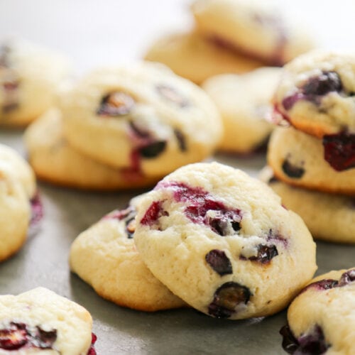 Blueberry Cream Cheese Cookies - Dash of Sanity