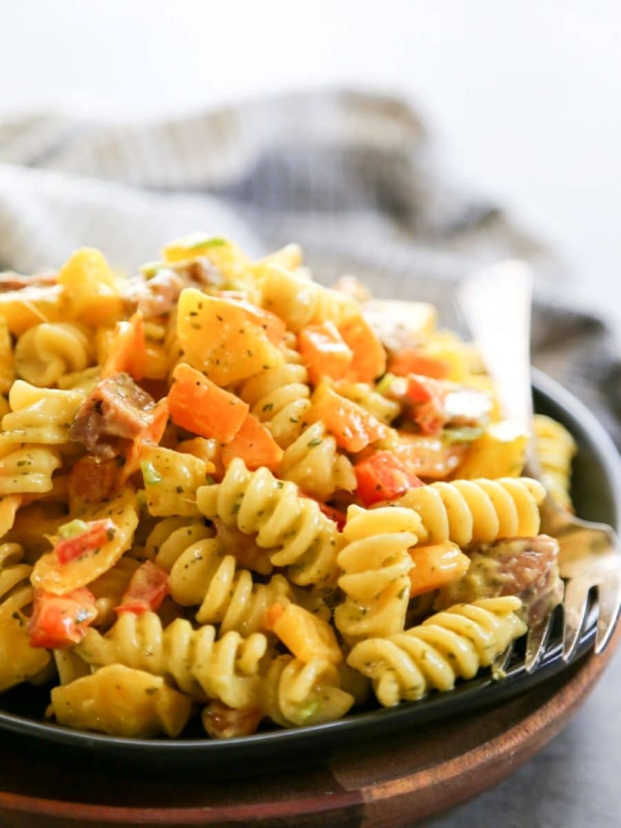 How to Make Mango Pasta Salad - Dash of Sanity