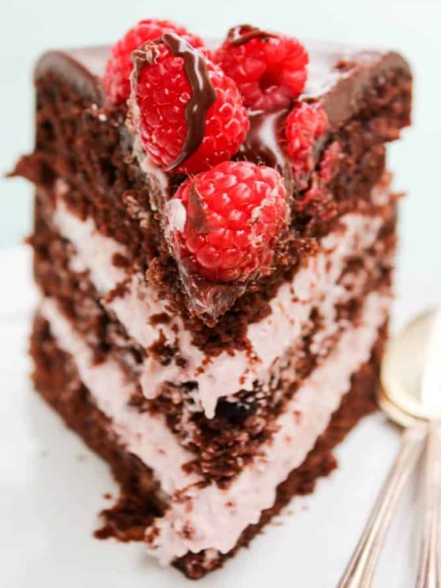 How to Make Chocolate Raspberry Cake - Dash of Sanity