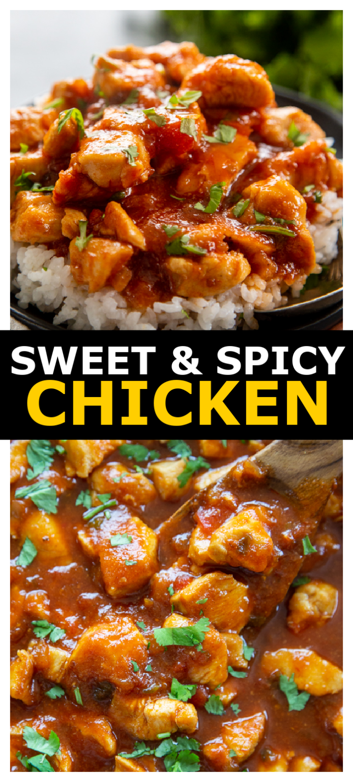Sweet & Spicy Chicken - Dash of Sanity