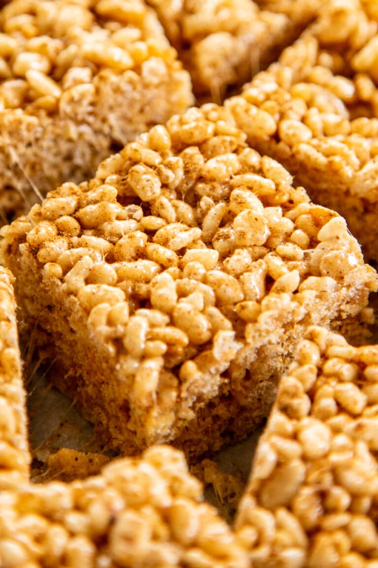 Pumpkin Spice Rice Krispie Treats - Dash of Sanity