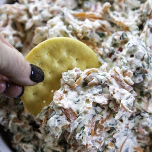 Cream Cheese Veggie Dip - Dash of Sanity