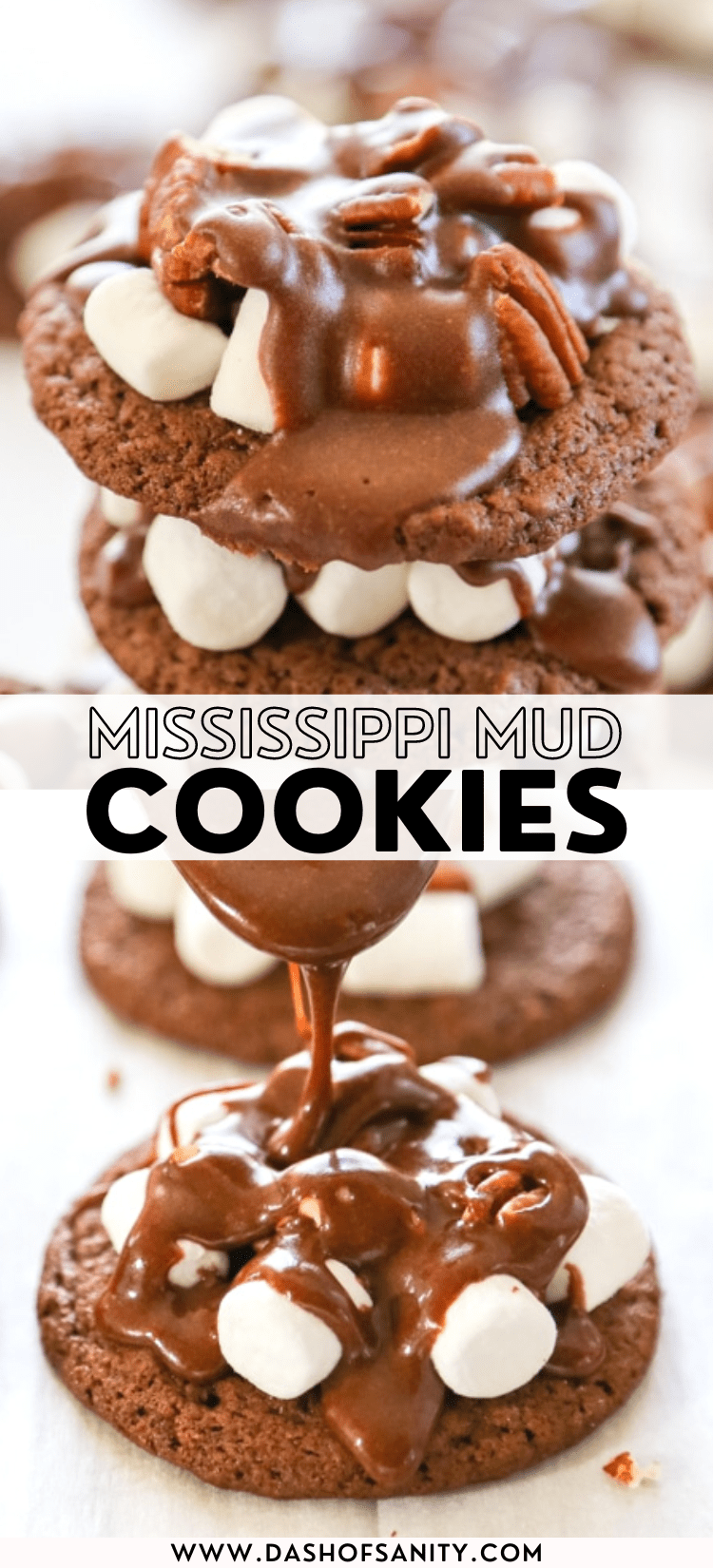Mississippi Mud Cookies - Dash of Sanity
