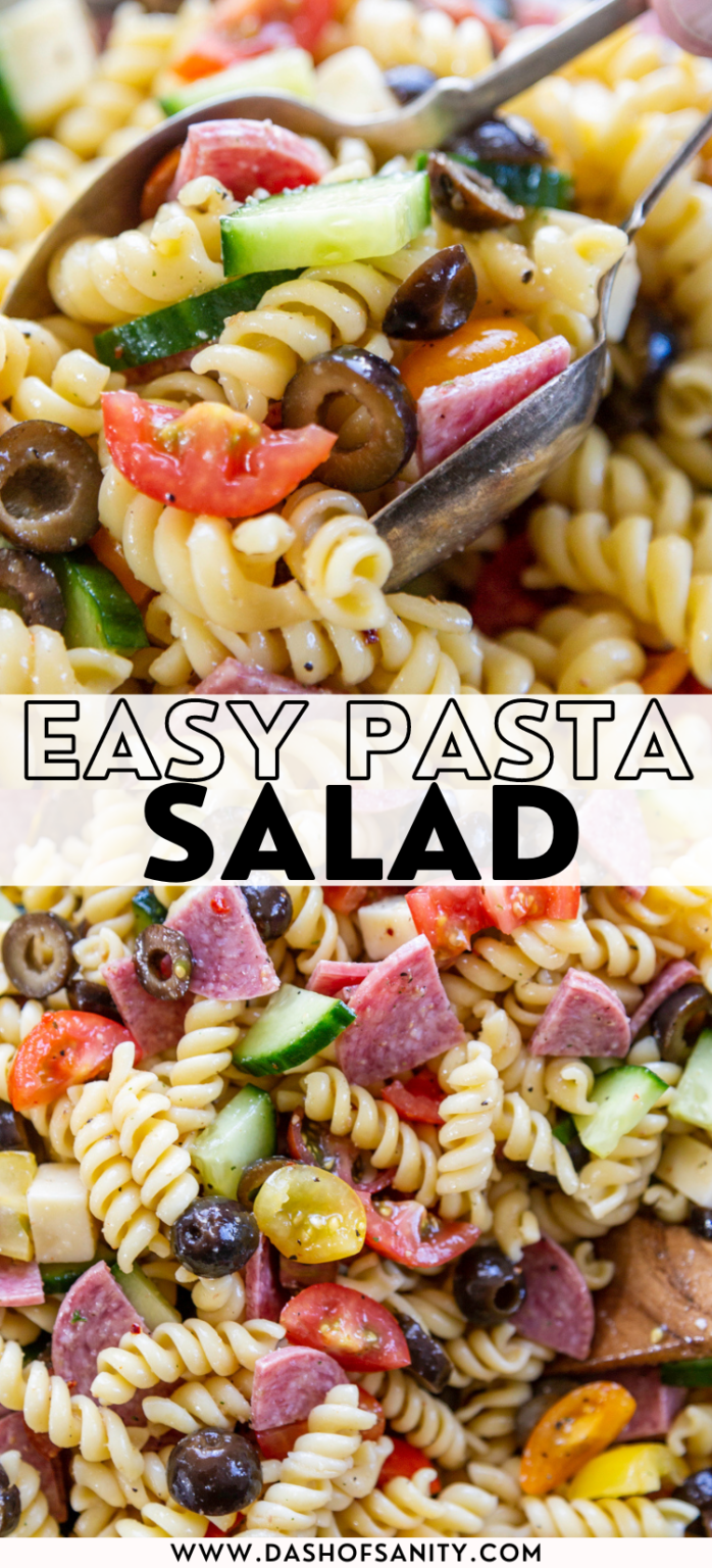 Easy Pasta Salad - Dash of Sanity