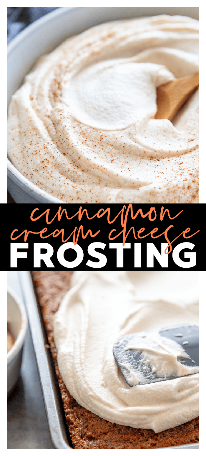 Cinnamon Cream Cheese Frosting - Dash of Sanity