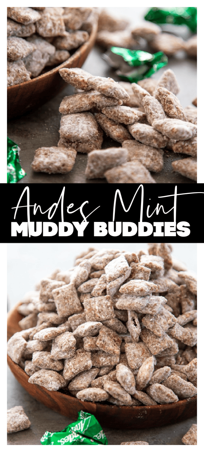 Andes Mint Muddy Buddies - Dash of Sanity