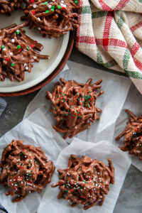 Chocolate Haystack Cookies - Dash of Sanity
