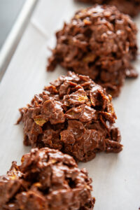 No Bake Chocolate Cornflake Cookies - Dash of Sanity