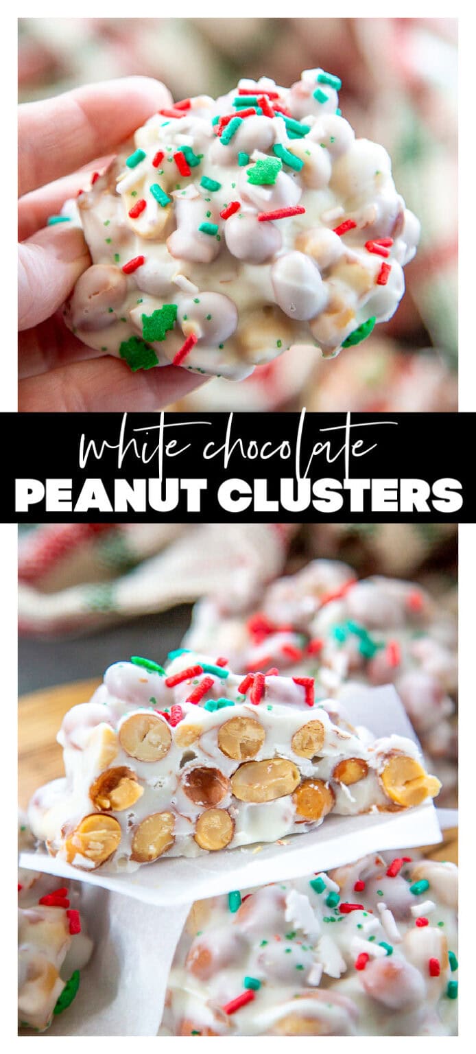 White Chocolate Peanut Clusters - Dash of Sanity
