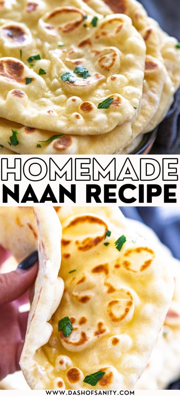 Easy Homemade Naan - Dash of Sanity